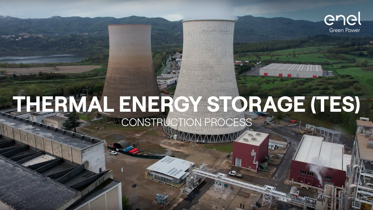 Thermal Energy Storage (TES) - Construction process | Enel Green Power